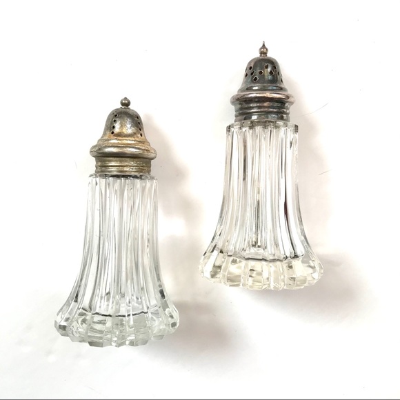 Dining | Vintage Crystal Salt Pepper Shakers Dispensers | Poshmark
